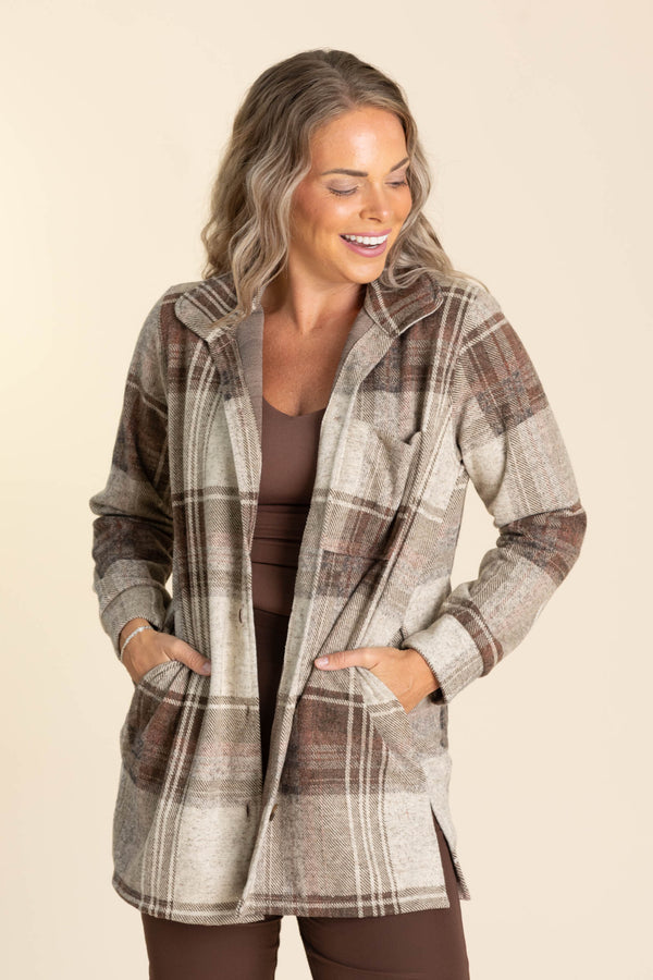 Plaid Shackets With Pockets And Buttons · Filly Flair