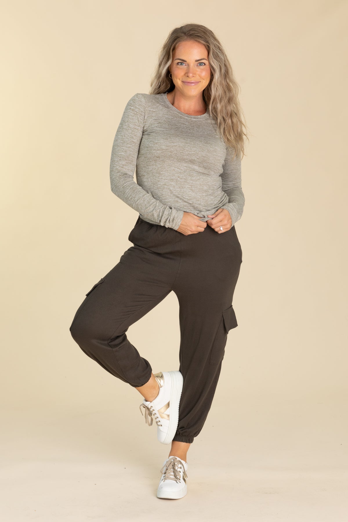 Active Long Sleeve Knit Top With Thumb Holes · Filly Flair