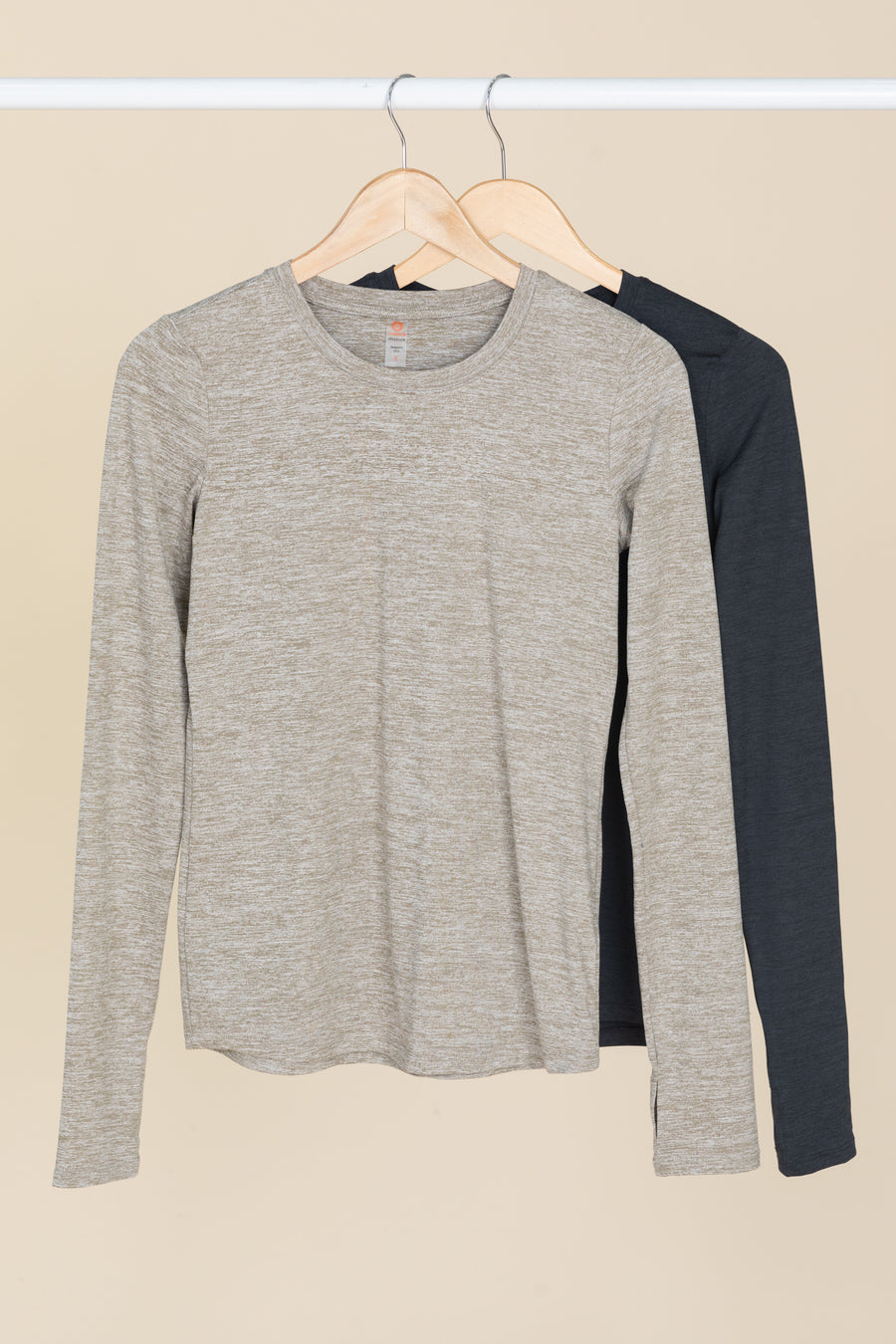 Active Long Sleeve Knit Top With Thumb Holes · Filly Flair