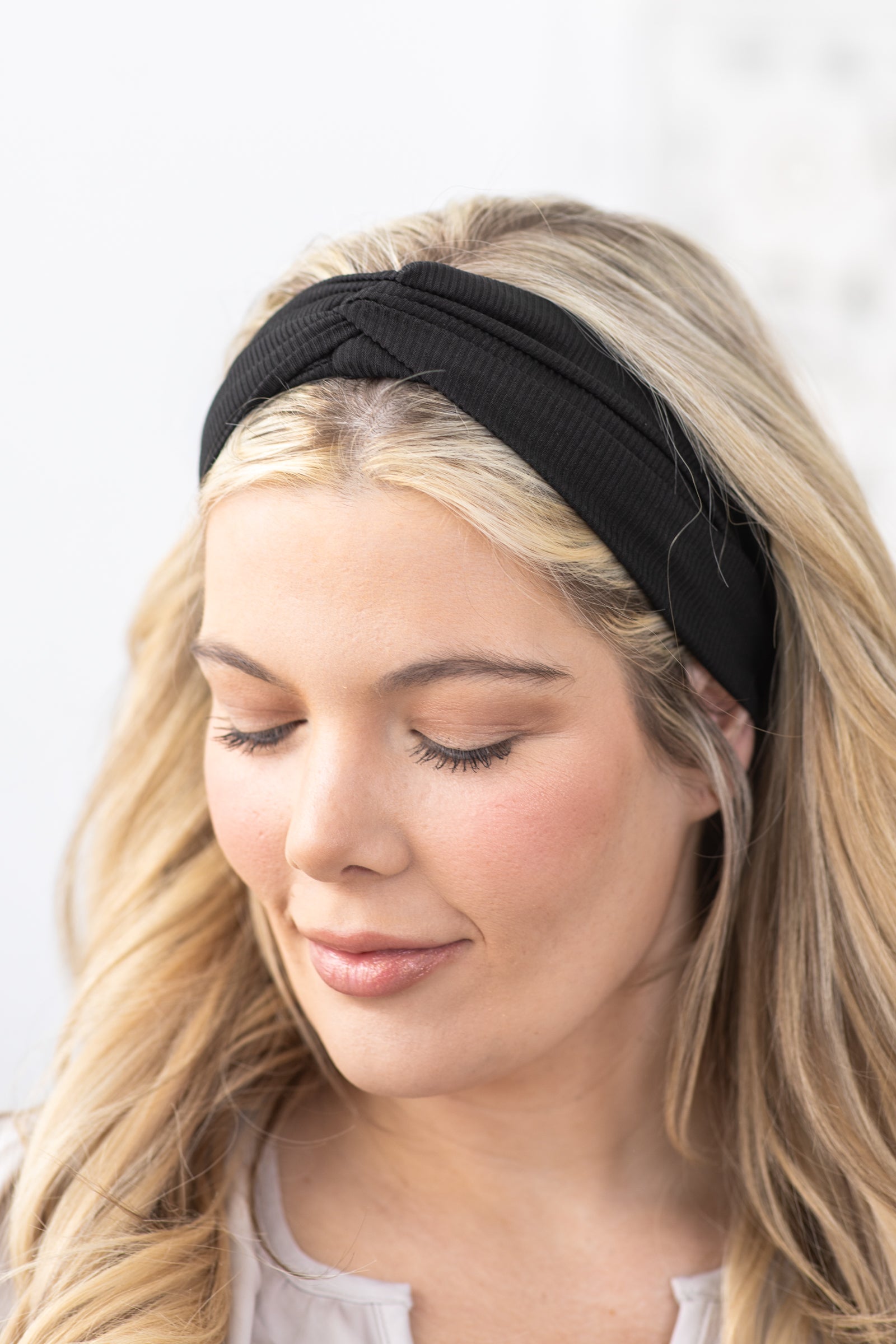 Black Twist Knot Knit Headband · Filly Flair