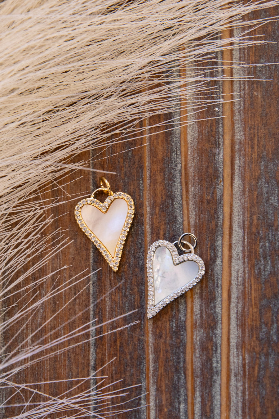 Outline Rhinestone Heart Charm · Filly Flair