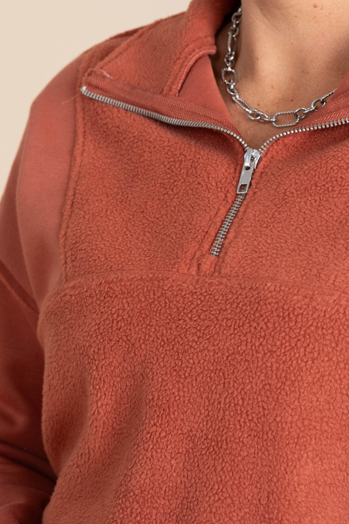 Fleece Terry 1/2 Zip Pullover · Filly Flair