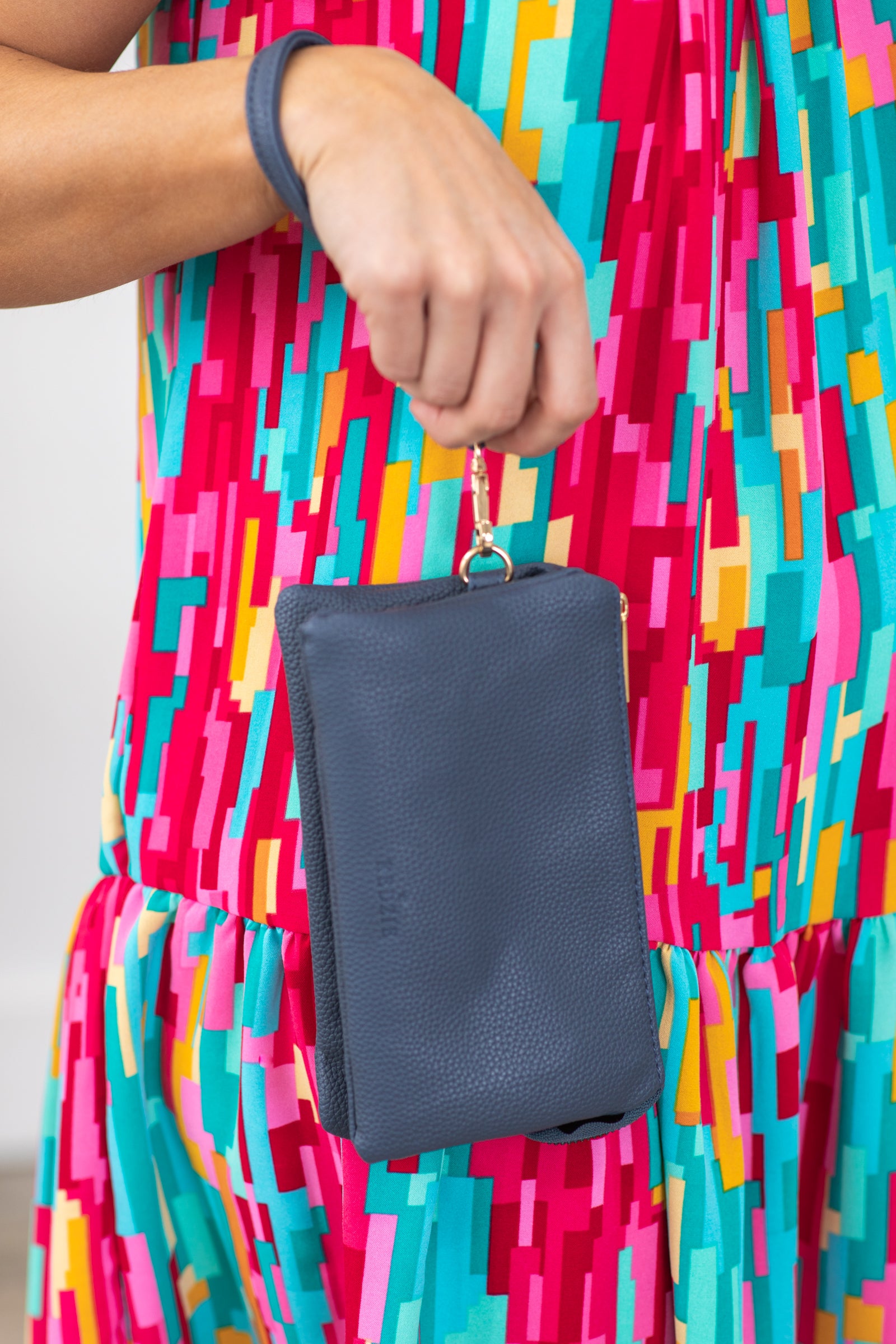 Slate Blue Convertible Wallet Crossbody · Filly Flair