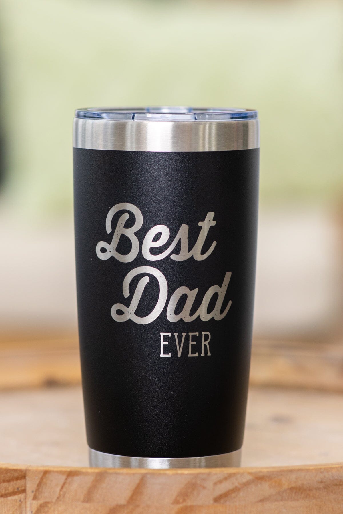 Black Best Dad Ever 20oz Travel Mug · Filly Flair
