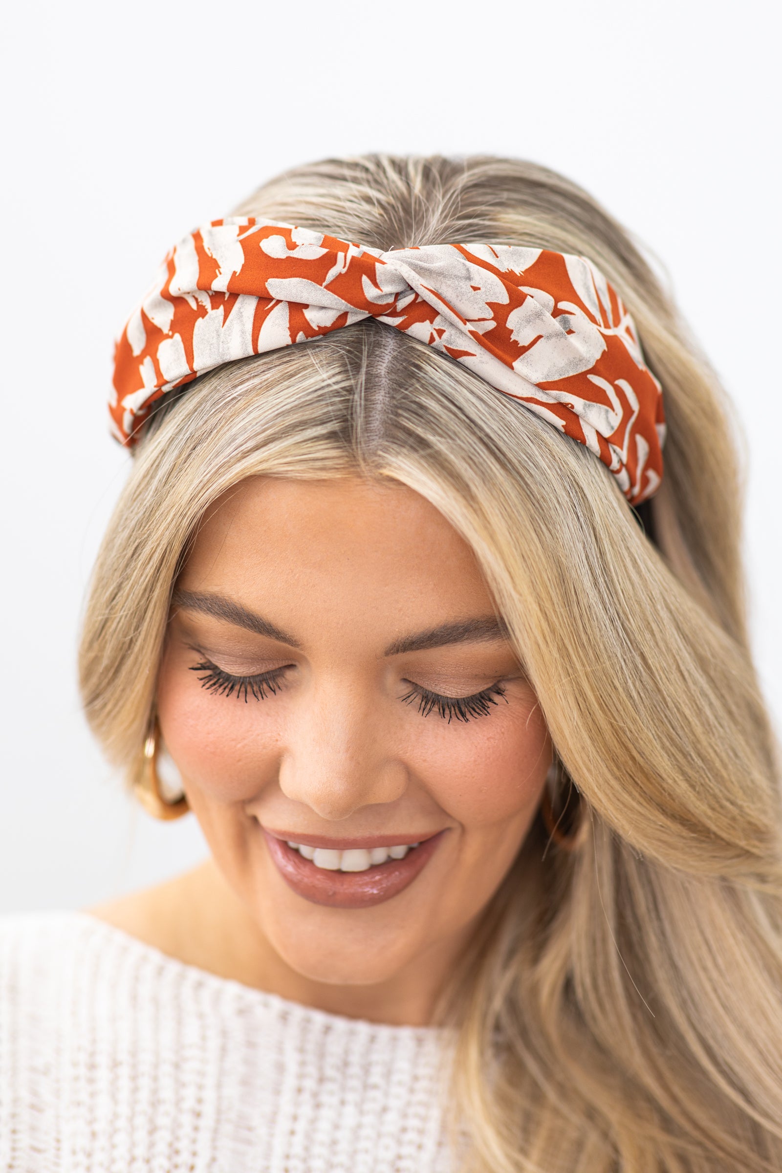 Burnt Orange Safari Jungle Print Headband · Filly Flair