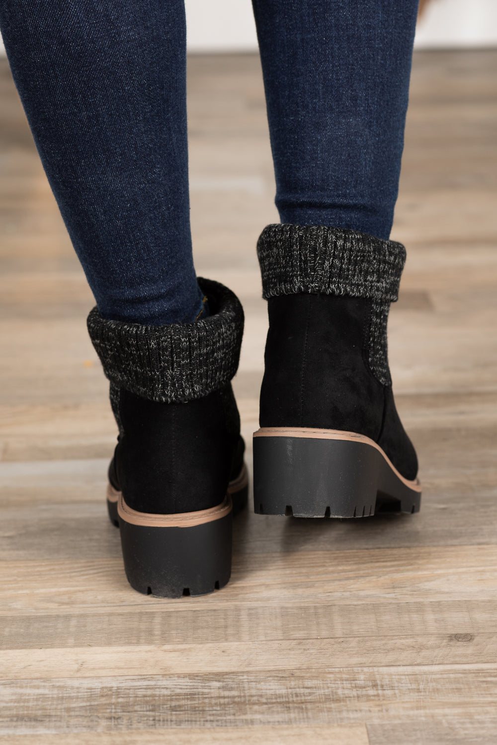 Suede Sock Bootie · Filly Flair