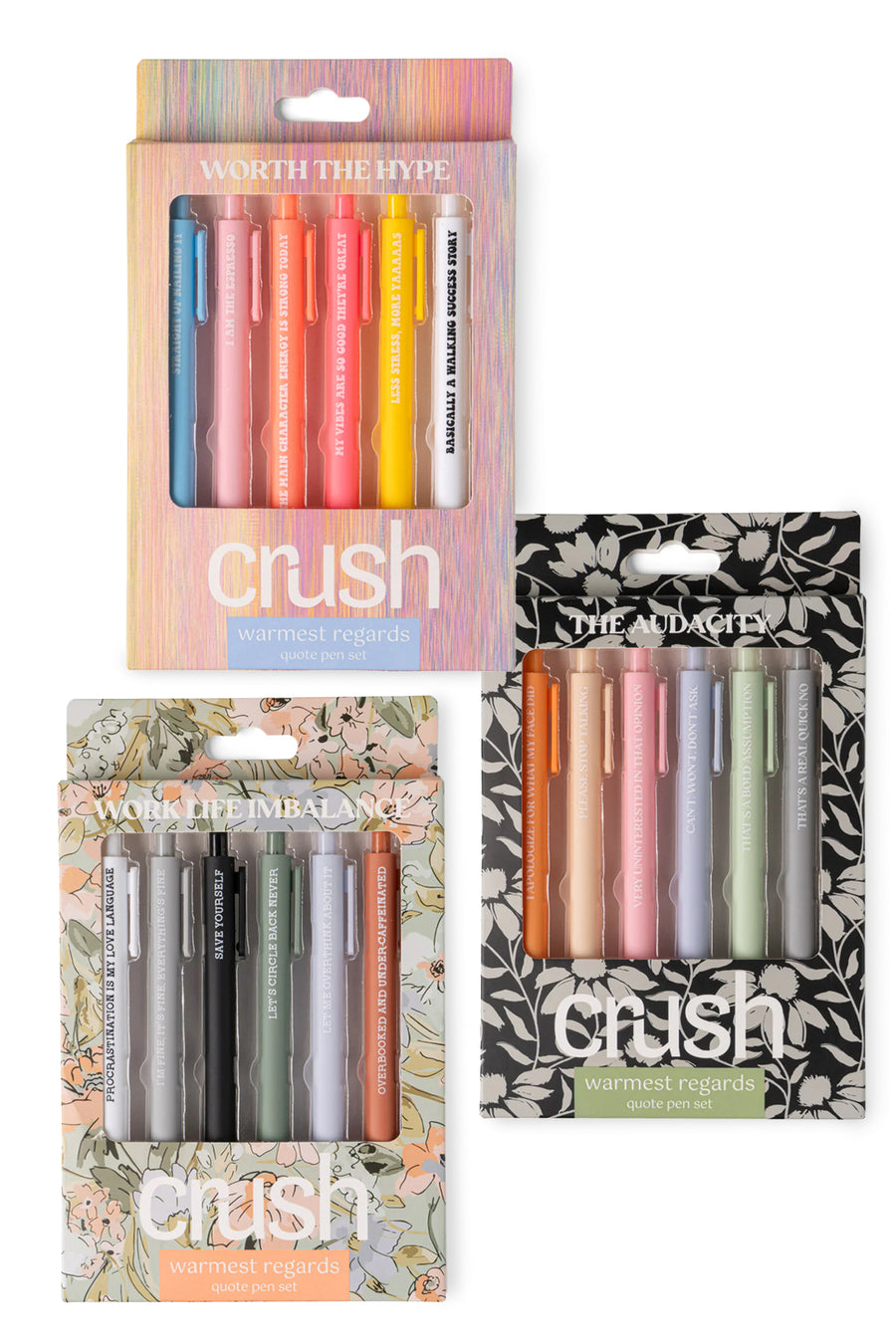 Warmest Regards Quote Pen Sets · Filly Flair