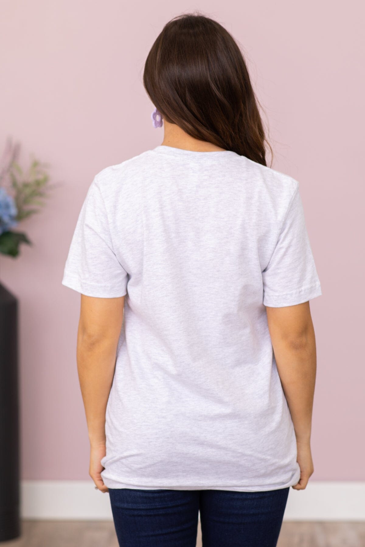 Light Grey He Is Risen Rainbow Graphic Tee · Filly Flair