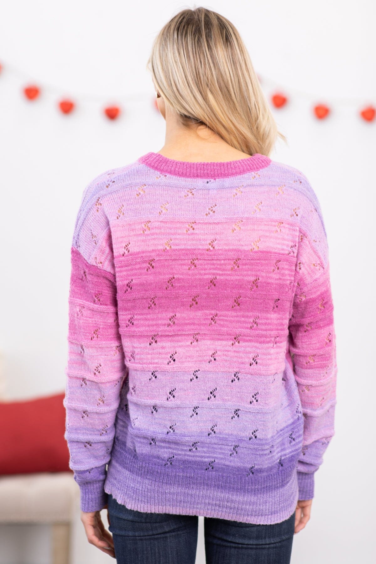 Purple and Pink Ombre Sweater · Filly Flair